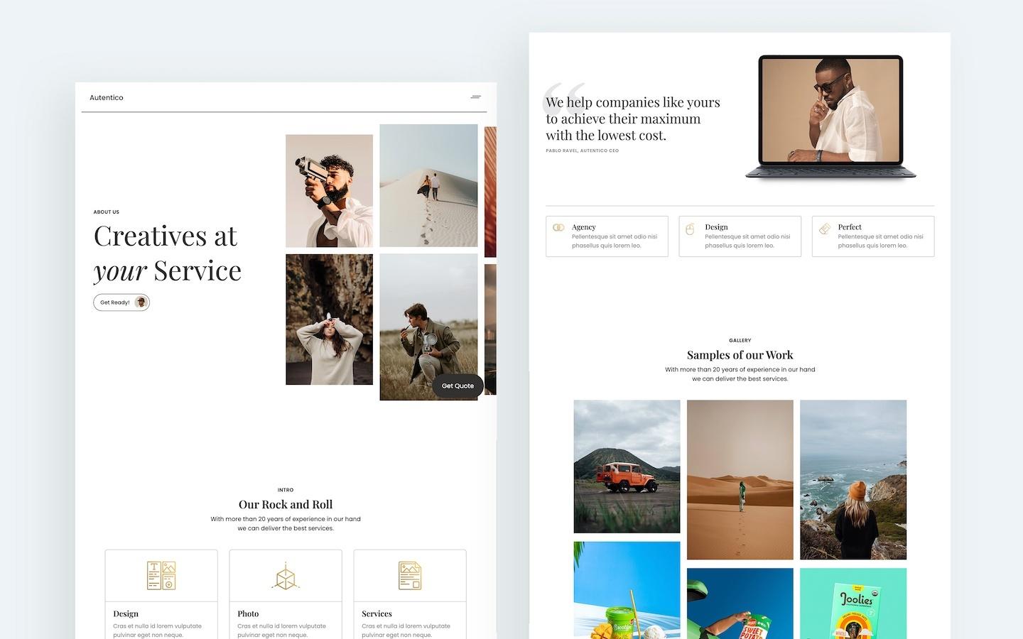 Autentico - Agency HTML5 Responsive Website Template