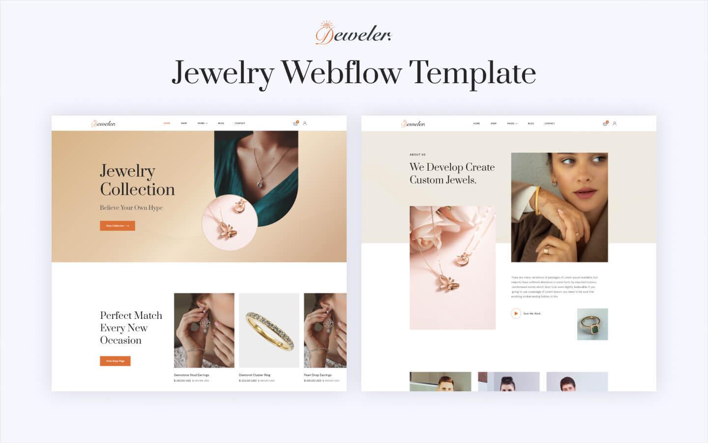 Deweler - Jewelry HTML5 Responsive Website Template