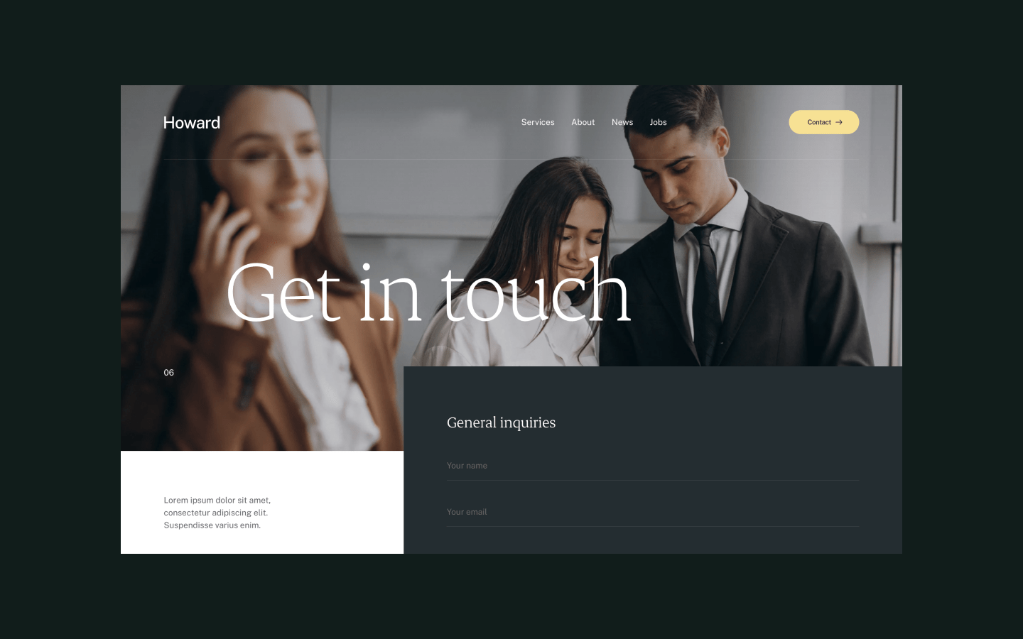 Howard - Consulting HTML5 Responsive Website Template