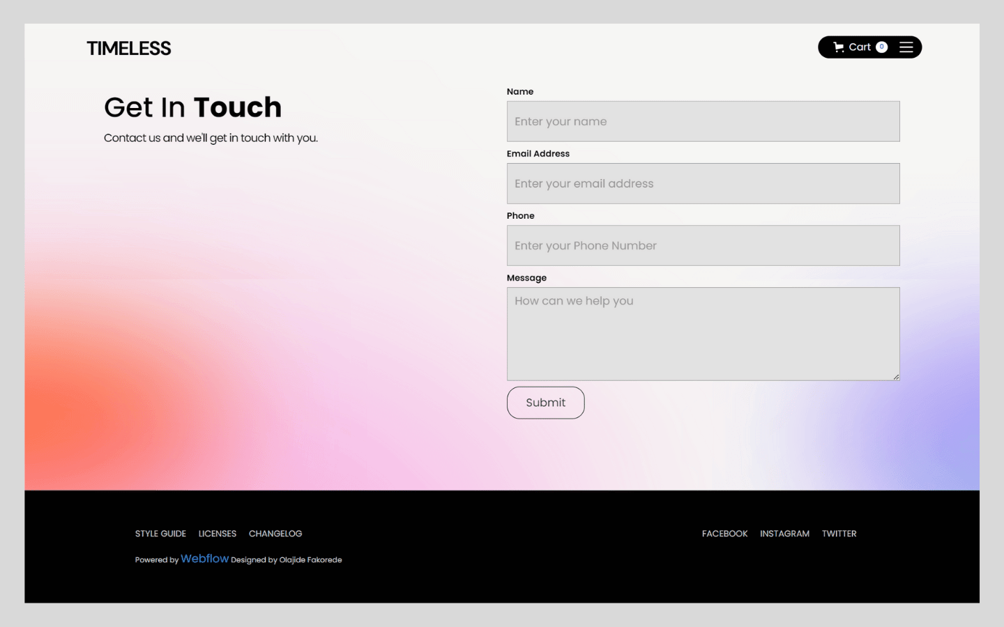 Timeless - Travel HTML5 Responsive Website Template