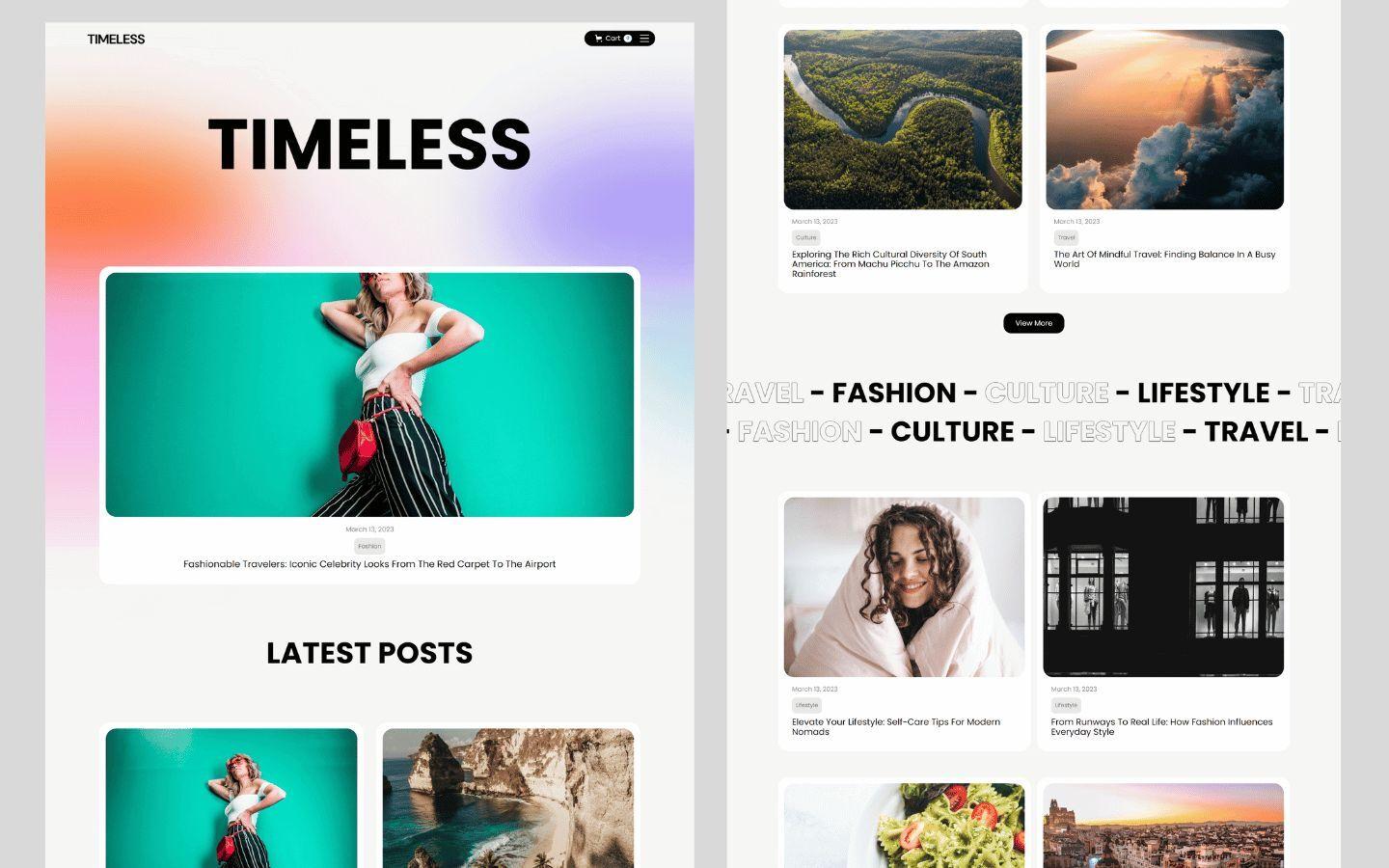 Timeless - Travel HTML5 Responsive Website Template