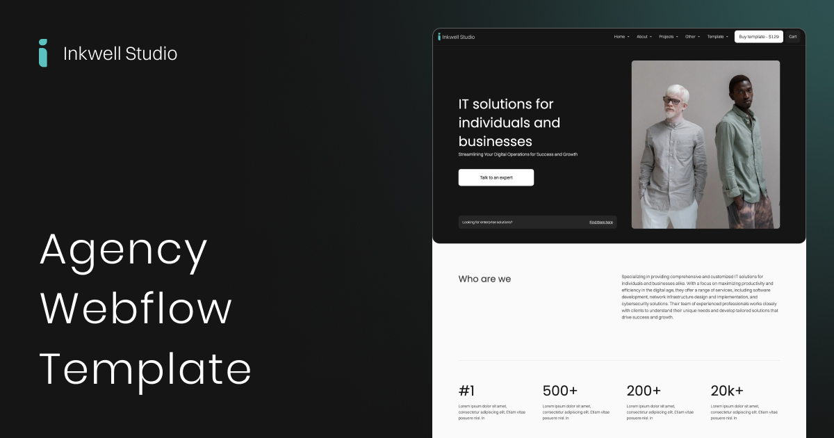 Inkwell Studio - Agency HTML5 Responsive Website Template