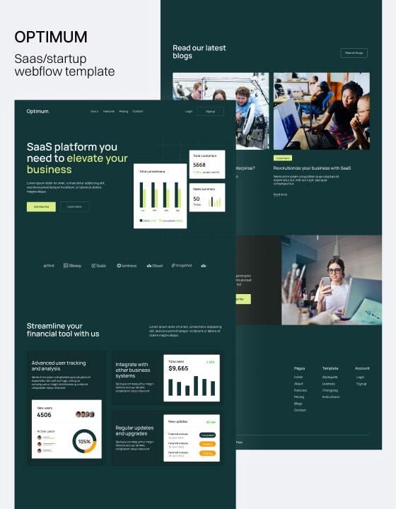Optimum - SaaS HTML5 Responsive Website Template