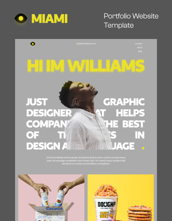 Miami - Portfolio HTML5 Responsive Website Template