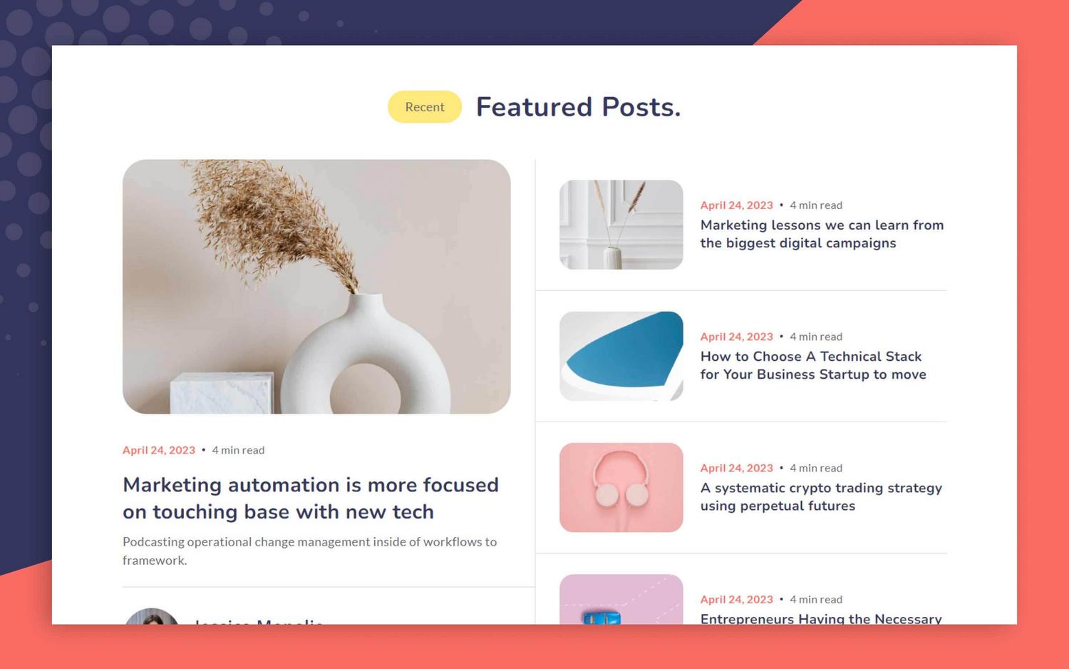 WordsFlow - News HTML5 Responsive Website Template