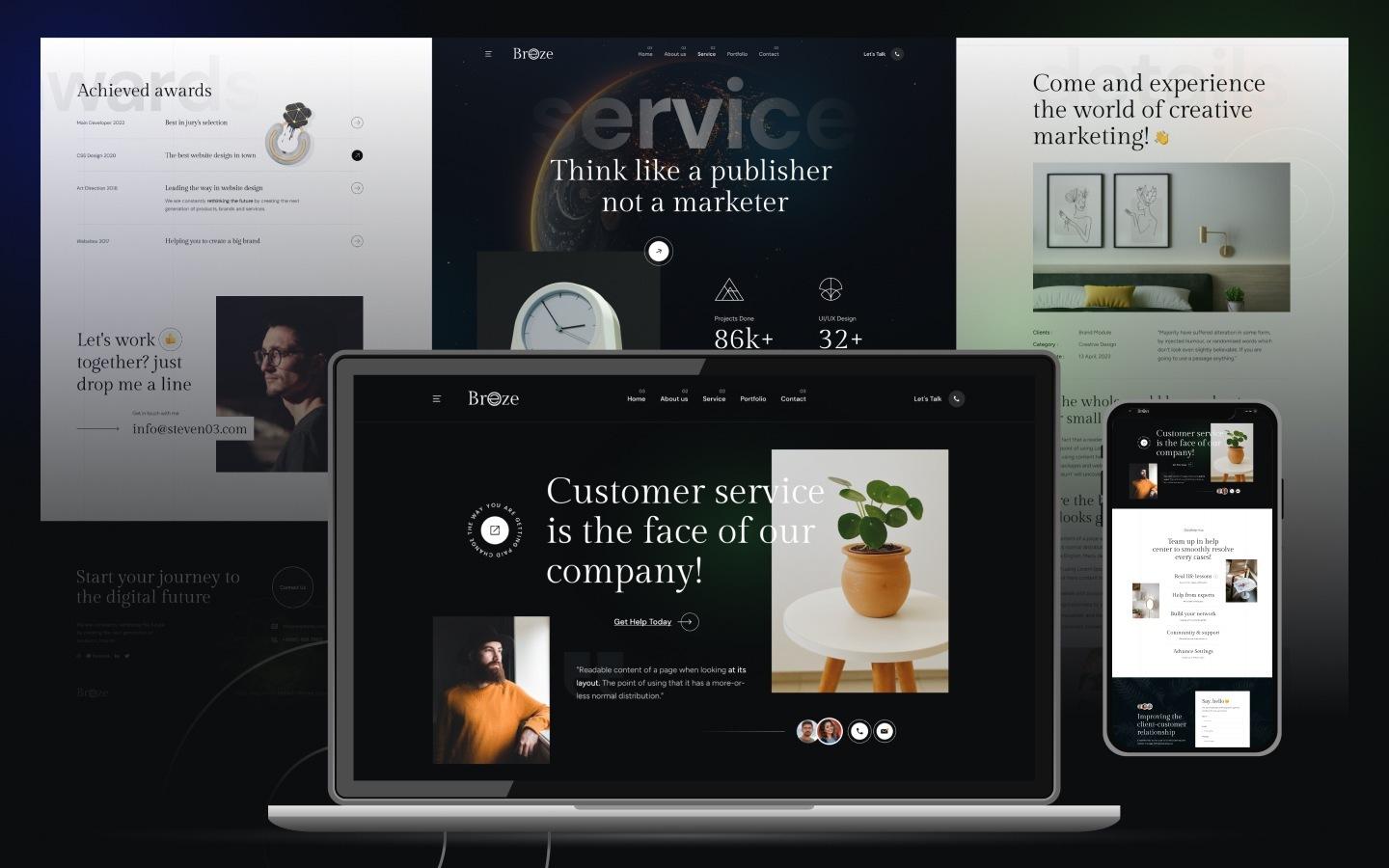 Breze - Creative HTML5 Responsive Website Template