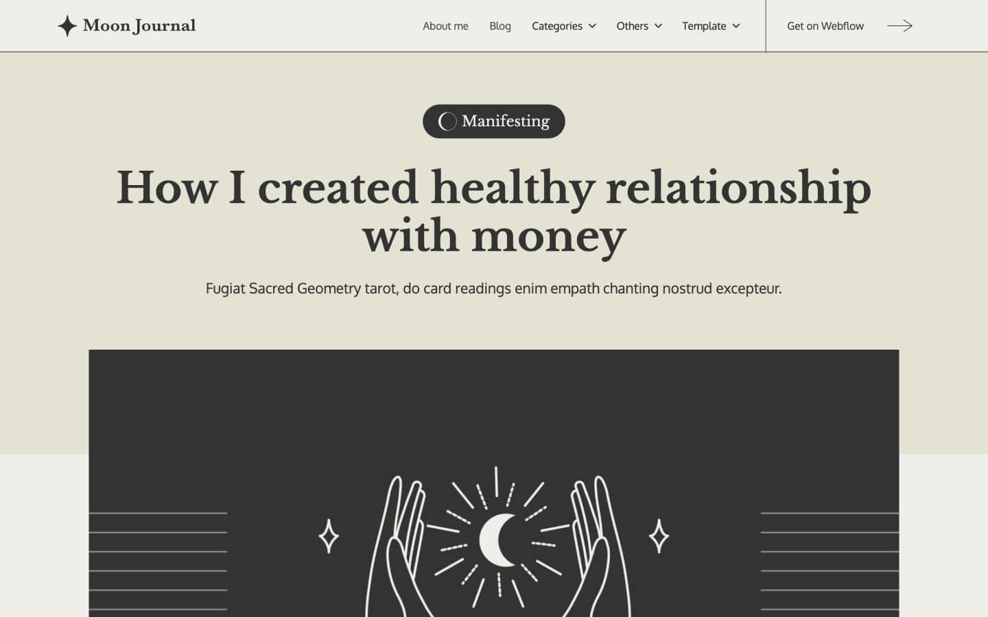Moon Journal - Wellness HTML5 Responsive Website Template