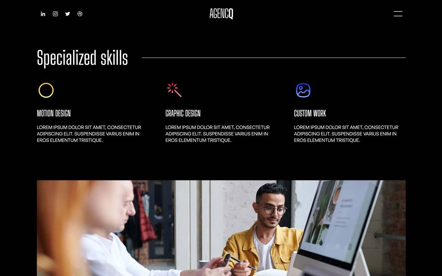 AgencQ - Creative HTML5 Responsive Website Template