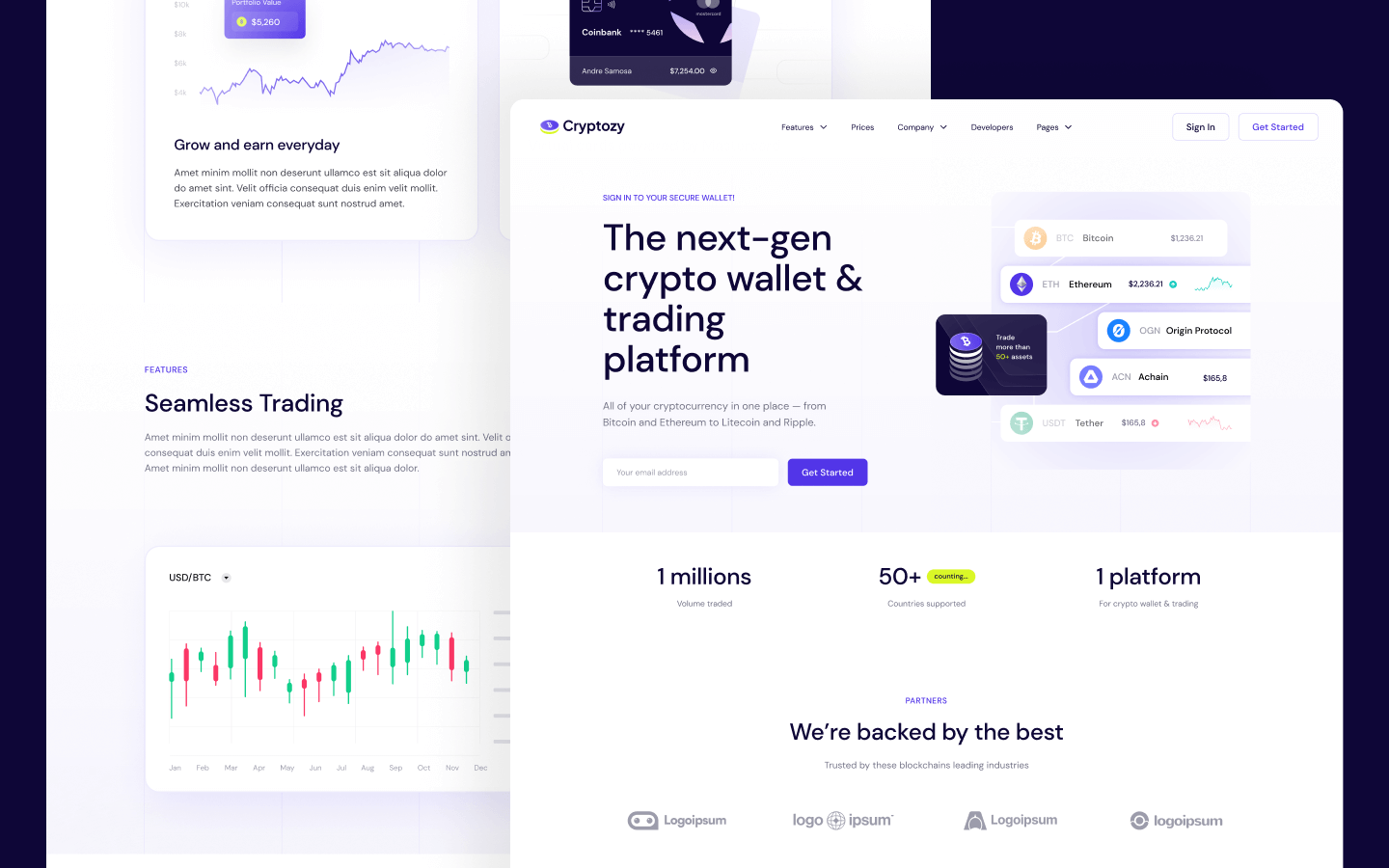 Cryptozy - App HTML5 Responsive Website Template
