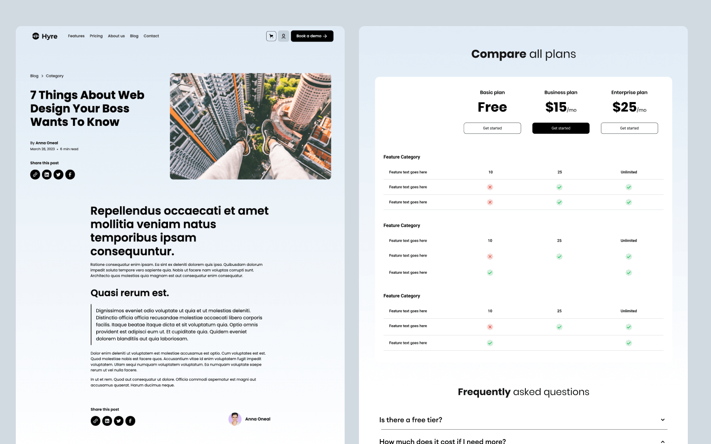 Hyre - Startup HTML5 Responsive Website Template