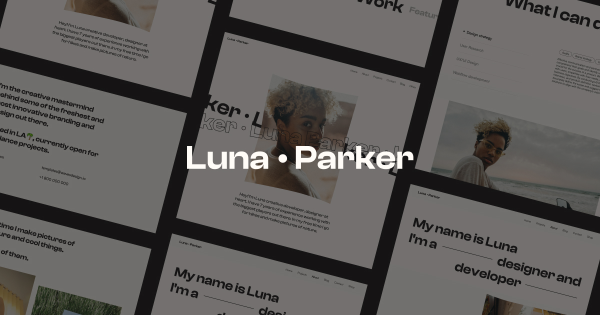 Luna Folio - Portfolio HTML5 Responsive Website Template
