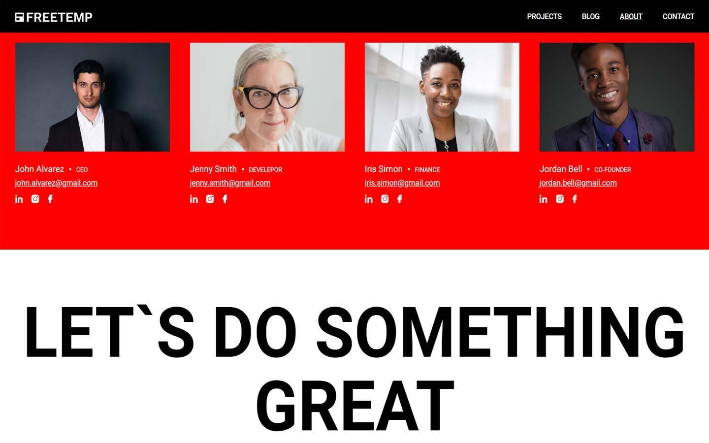 Freetemp - Agency HTML5 Responsive Website Template