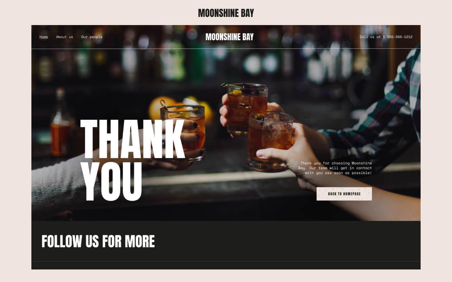 Moonshine Bay - Bar HTML5 Responsive Website Template