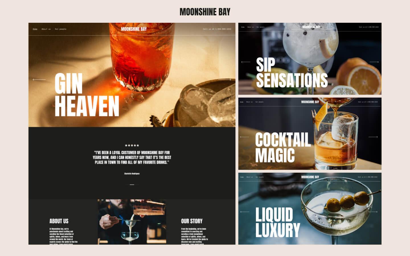 Moonshine Bay - Bar HTML5 Responsive Website Template