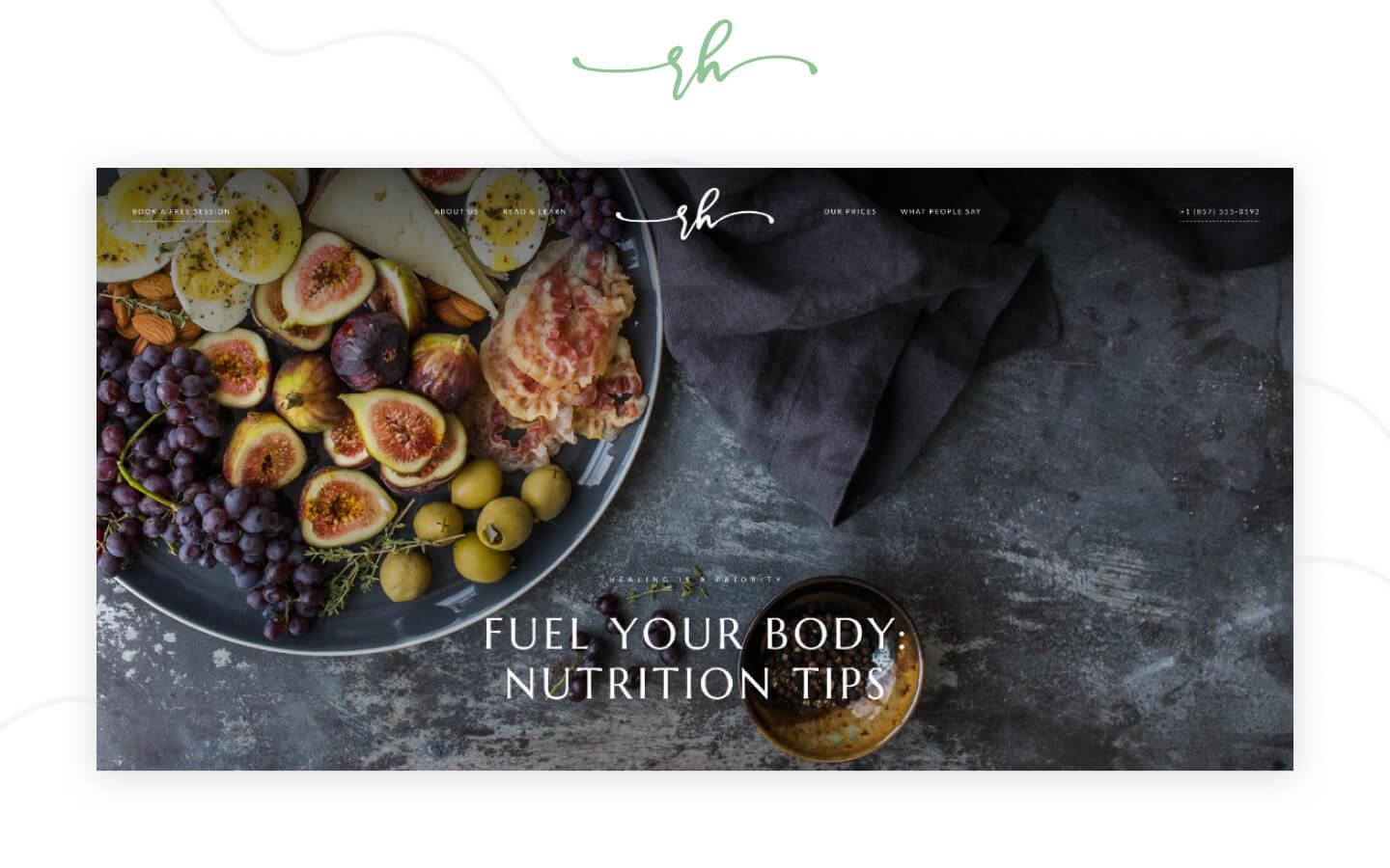 Rachel Harllow Nutrition - Food HTML5 Responsive Website Template