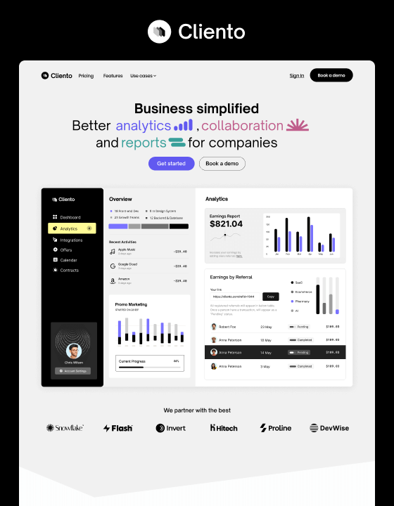 Cliento - SaaS HTML5 Responsive Website Template
