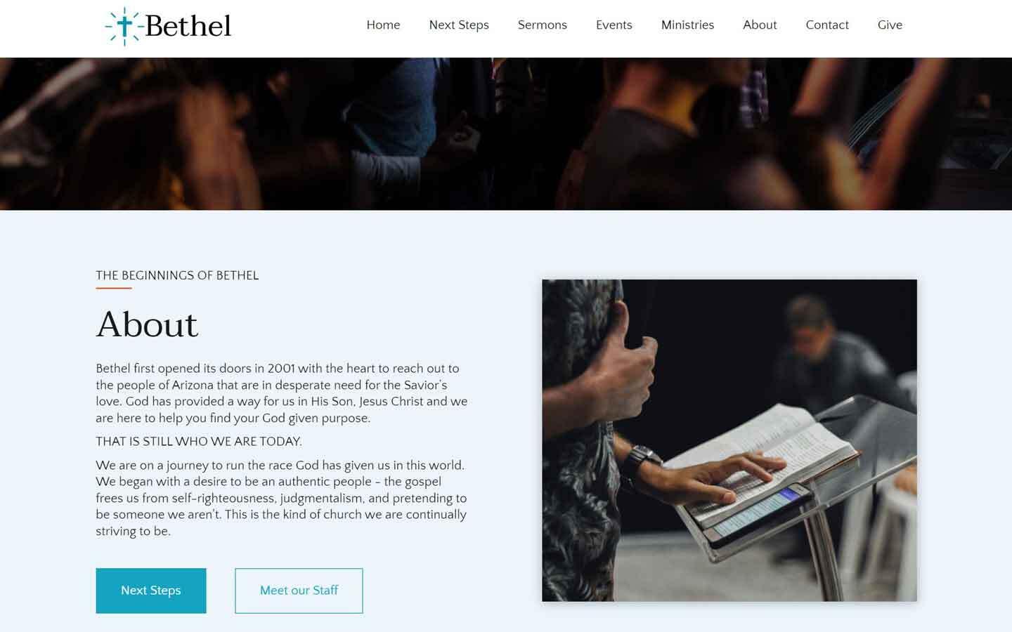 Bethel - Church HTML5 Responsive Website Template