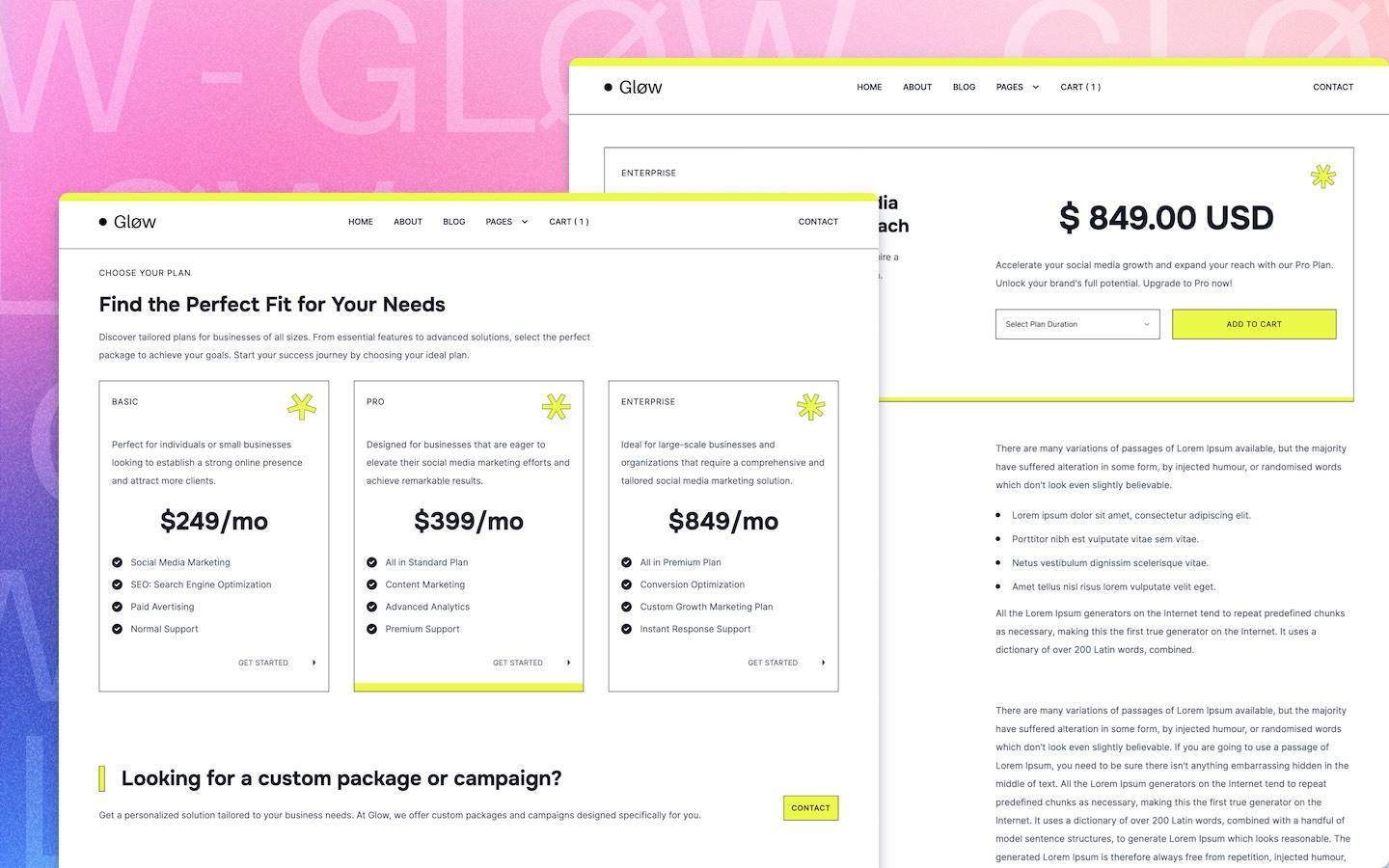 Glow - Startup HTML5 Responsive Website Template