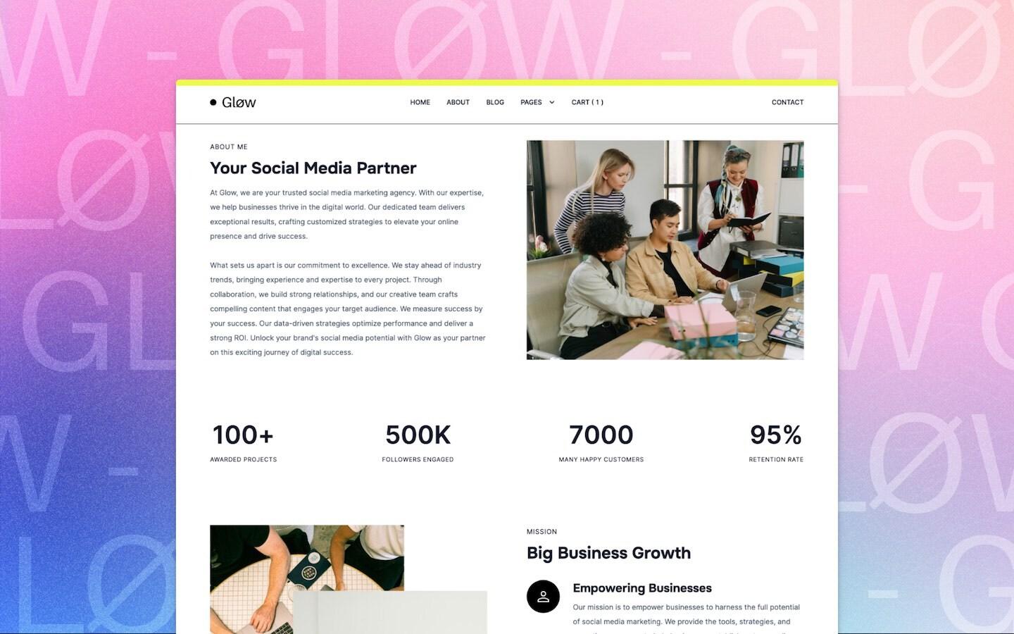 Glow - Startup HTML5 Responsive Website Template