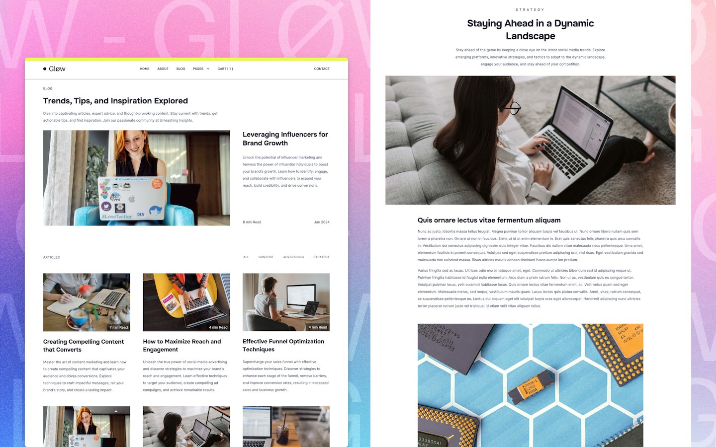 Glow - Startup HTML5 Responsive Website Template