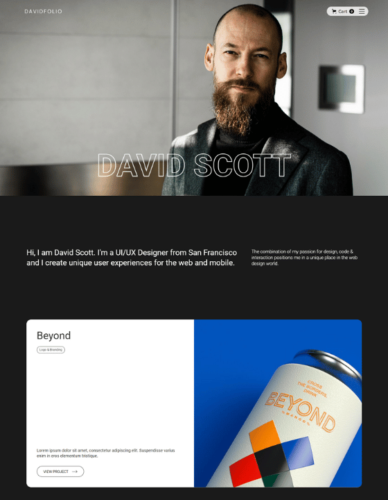 Davidfolio - Portfolio HTML5 Responsive Website Template