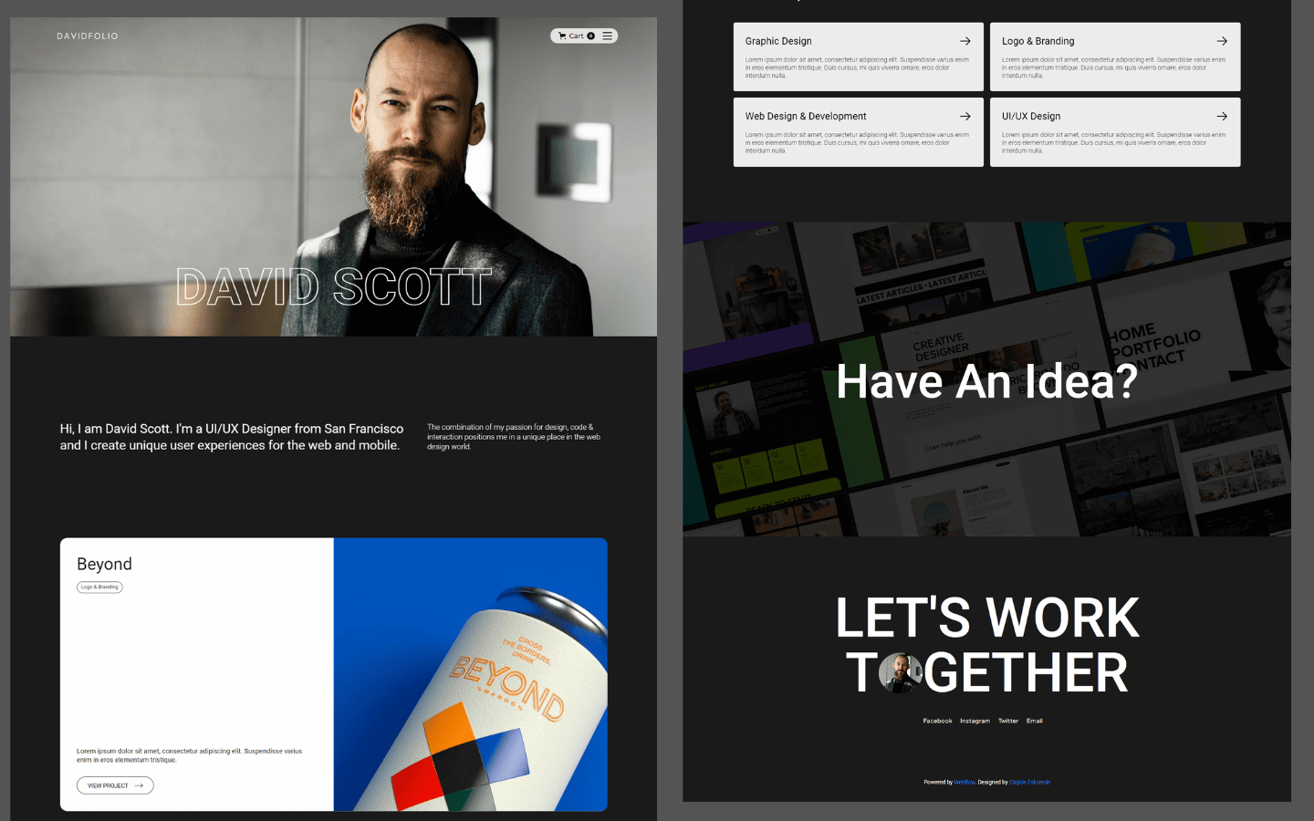 Davidfolio - Portfolio HTML5 Responsive Website Template
