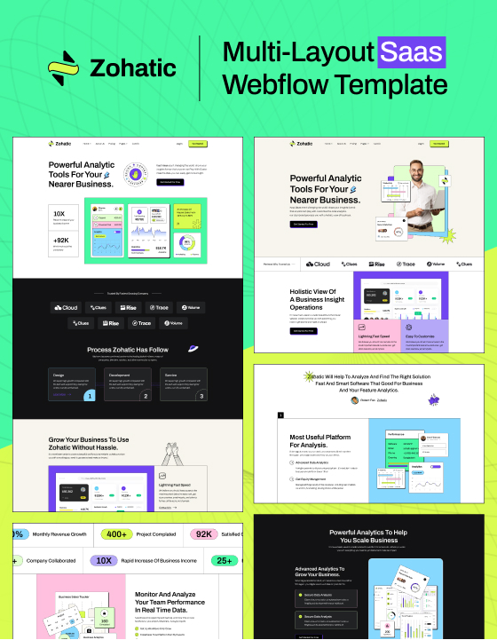 Zohatic - SaaS HTML5 Responsive Website Template