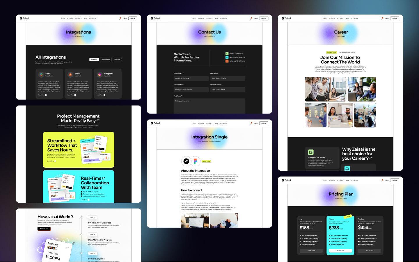 Zaisai - SaaS HTML5 Responsive Website Template