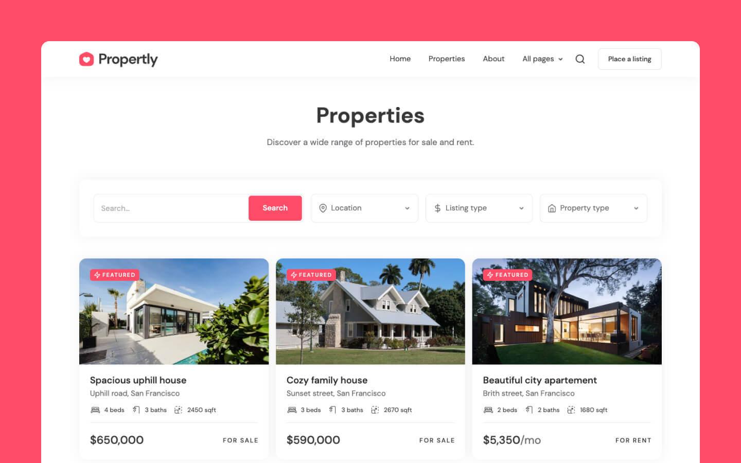 Propertly - Real Estate HTML5 Responsive Website Template