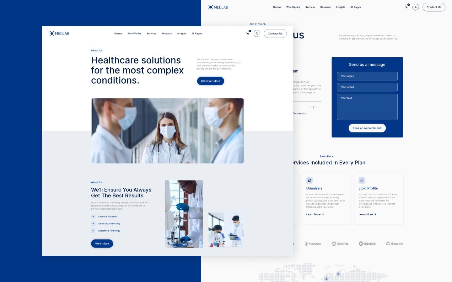 Medlab 128 - Health HTML5 Responsive Website Template