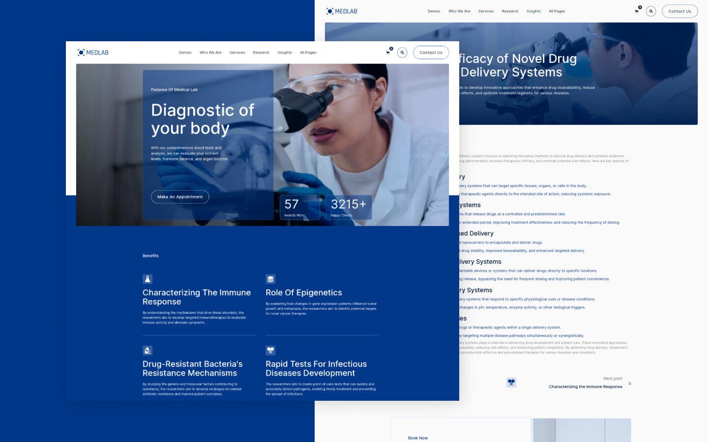 Medlab 128 - Health HTML5 Responsive Website Template