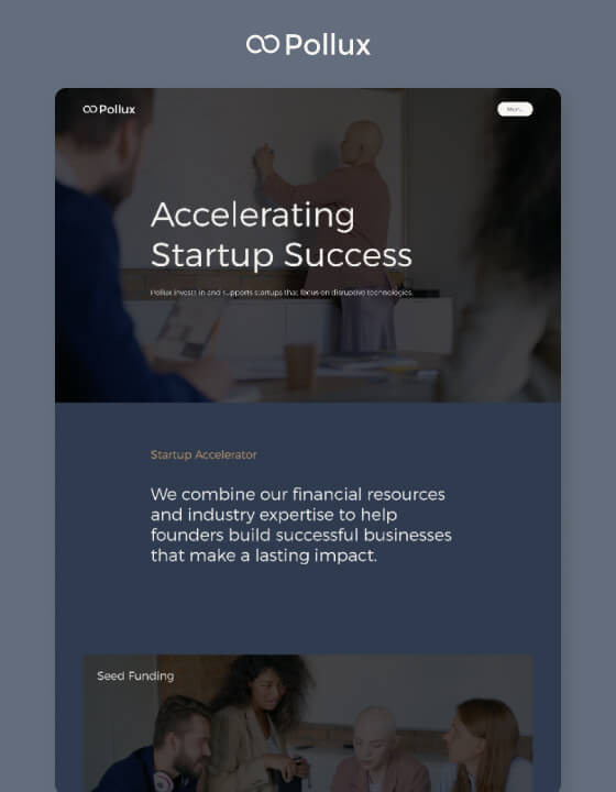 Pollux - Agency HTML5 Responsive Website Template