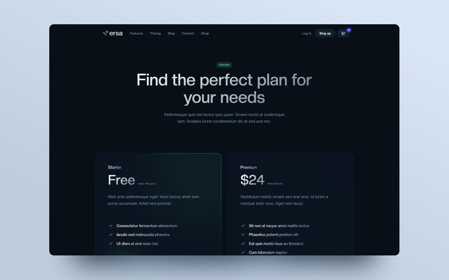 Ersa - SaaS HTML5 Responsive Website Template