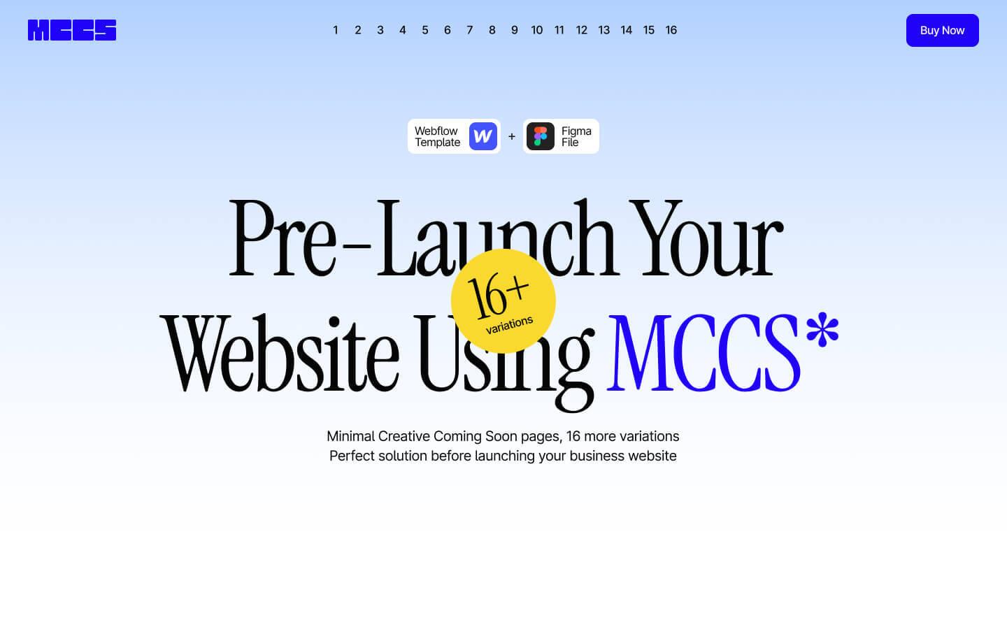 MCCS - Coming Soon HTML5 Responsive Website Template