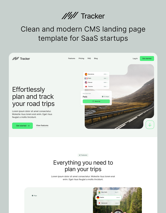Tracker - SaaS HTML5 Responsive Website Template