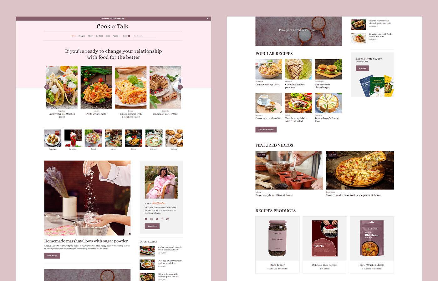 Cook Talk - Recipe HTML5 Responsive Website Template