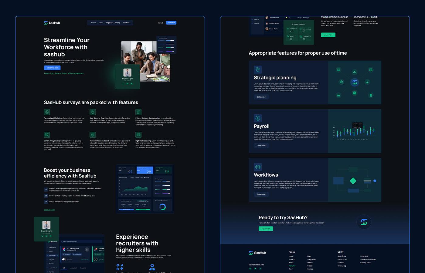 SasHub - SaaS HTML5 Responsive Website Template