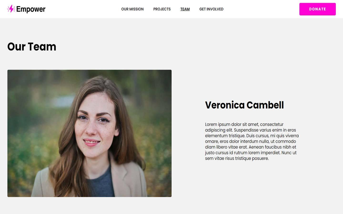 Empower - Charity HTML5 Responsive Website Template