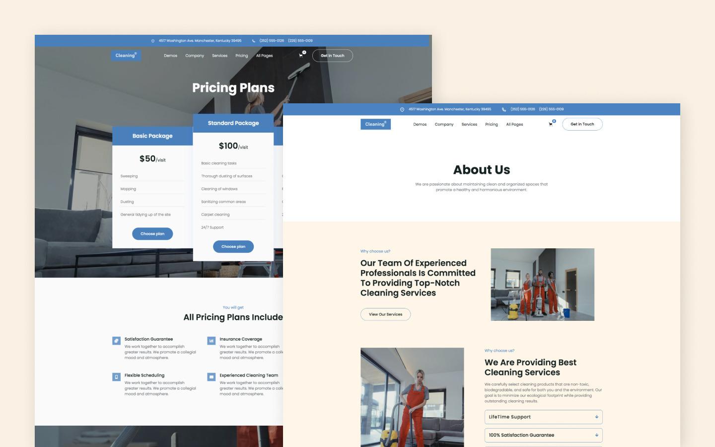 Cleaning - Small Business HTML5 Responsive Website Template Cleaning - Small Business HTML5 Responsive Website Template