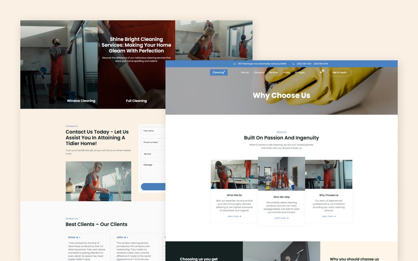 Cleaning - Small Business HTML5 Responsive Website Template