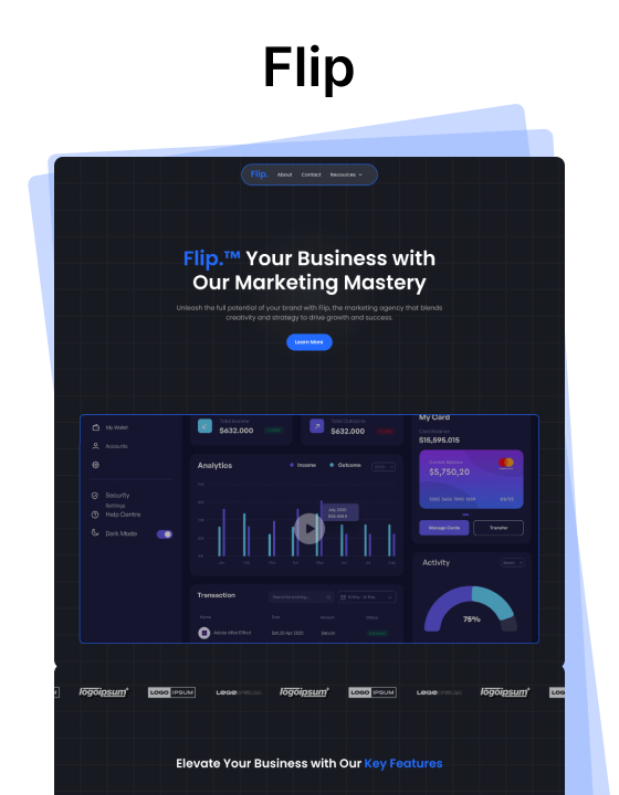 Flip - Startup HTML5 Responsive Website Template