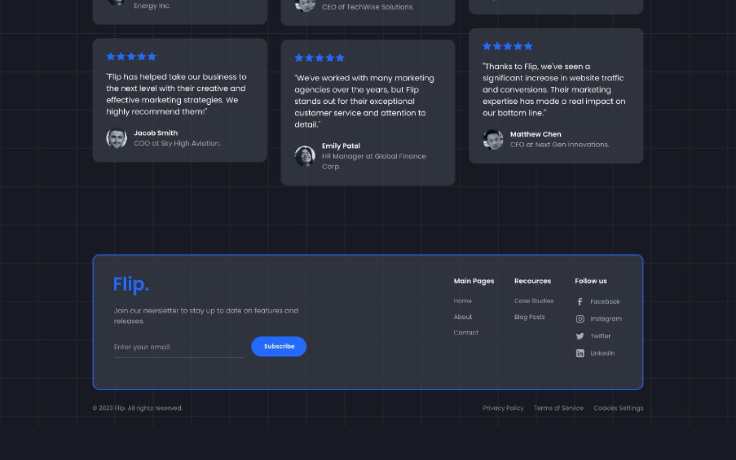 Flip - Startup HTML5 Responsive Website Template