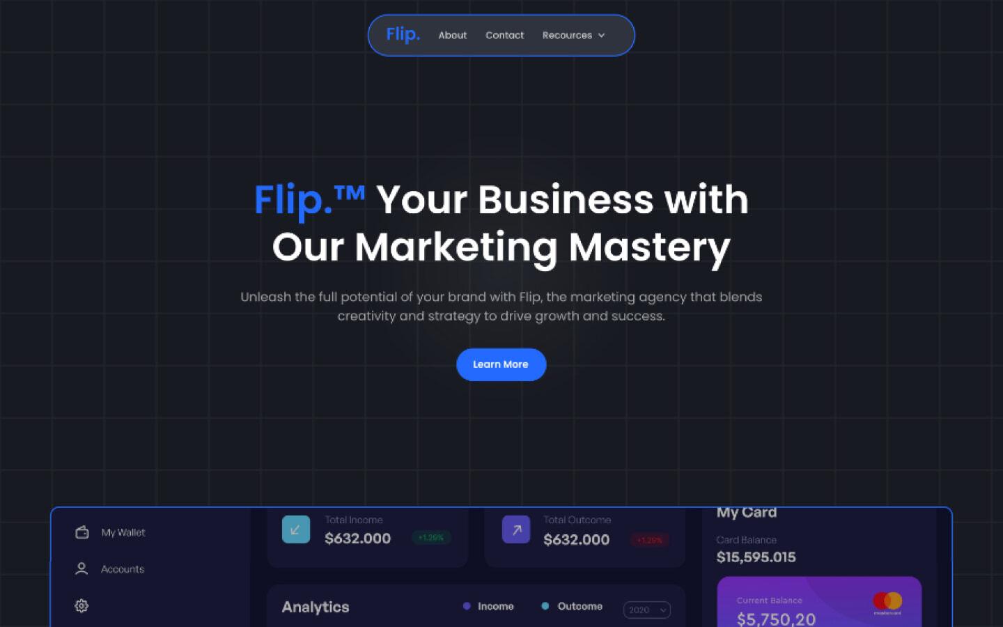Flip - Startup HTML5 Responsive Website Template
