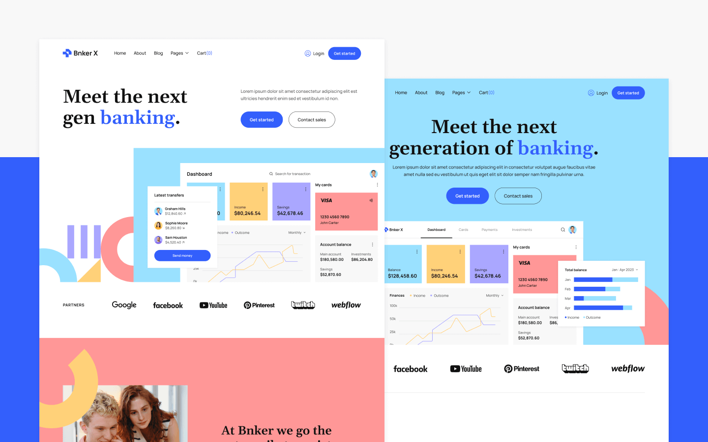 Bnker X - Bank HTML5 Responsive Website Template