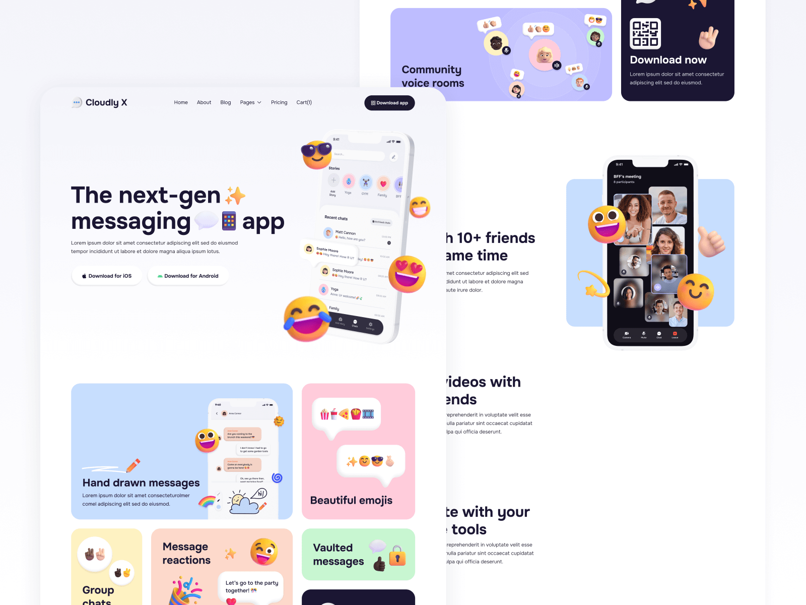 Cloudly X - App HTML5 Responsive Website Template