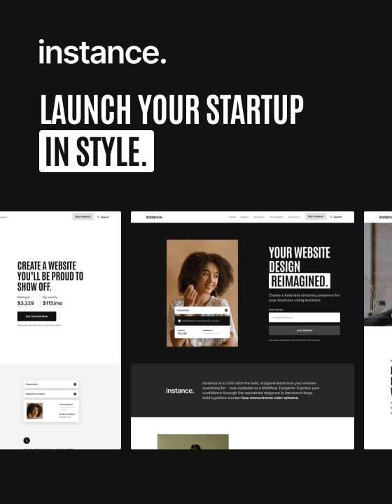 Instance - Creative HTML5 Responsive Website Template