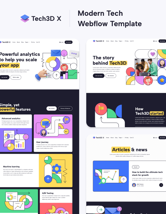 Tech3D X - App HTML5 Responsive Website Template