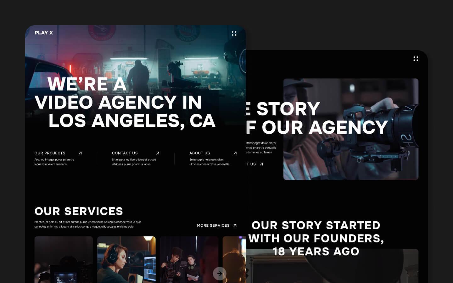 Play X - Photography HTML5 Responsive Website Template