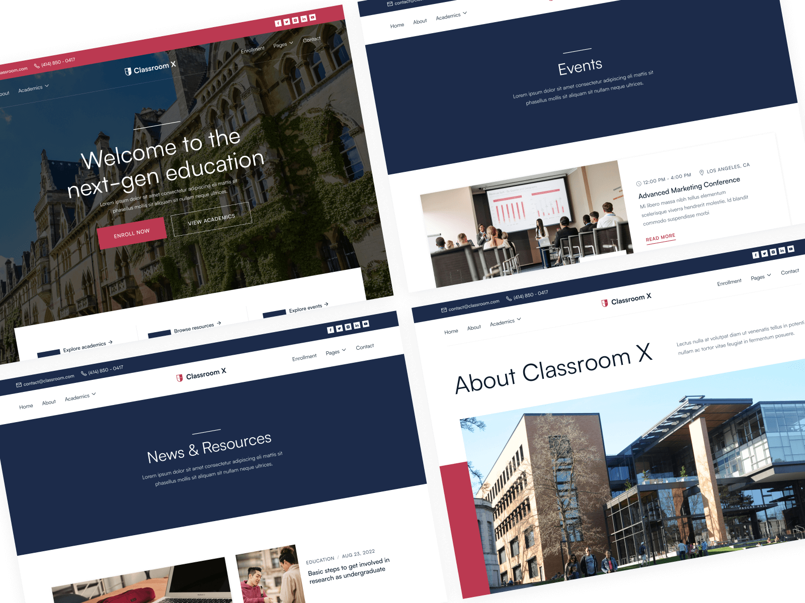 Classroom X - University HTML5 Responsive Website Template