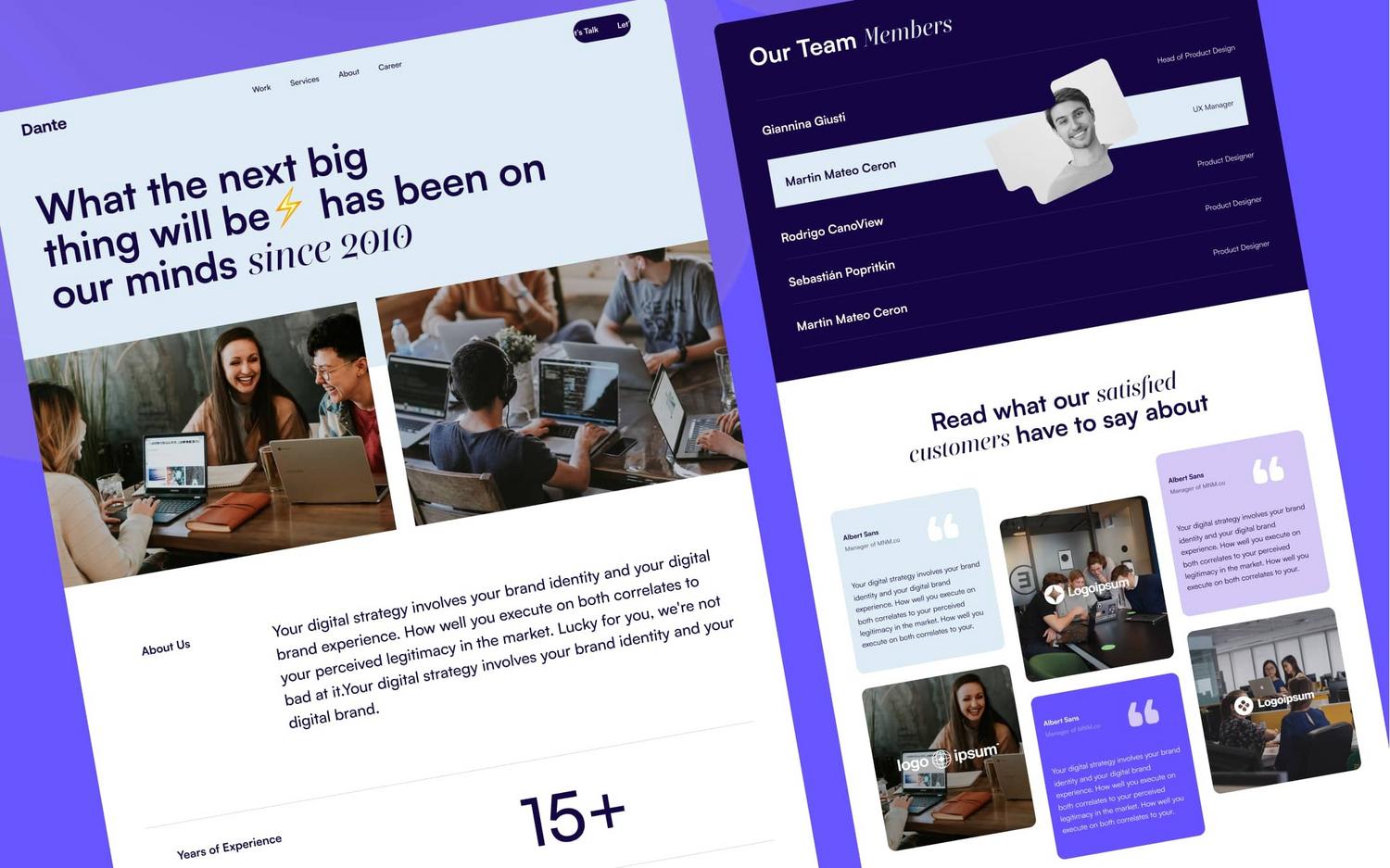 Dante - Agency HTML5 Responsive Website Template Dante - Agency HTML5 Responsive Website Template